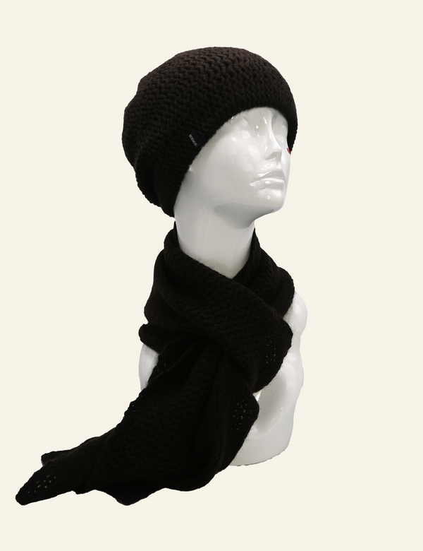 Yak Wool Hat & Scarf Set - Mongolian Gallery