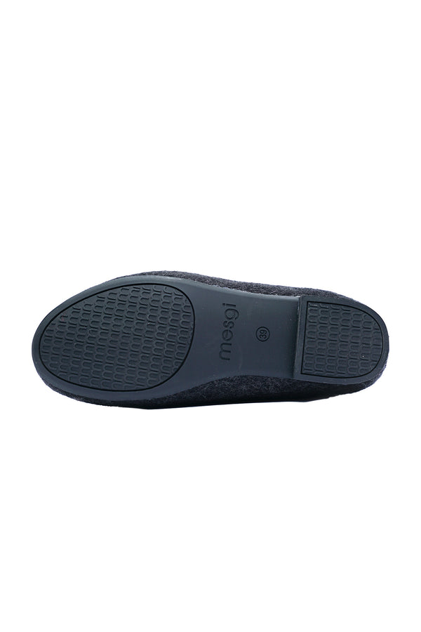 Cashmere Derby Shoes in Charcoal - Mongolian Gallery