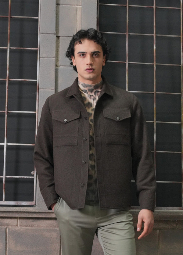 Light Brown Yak Wool Jacket - Mongolian Gallery