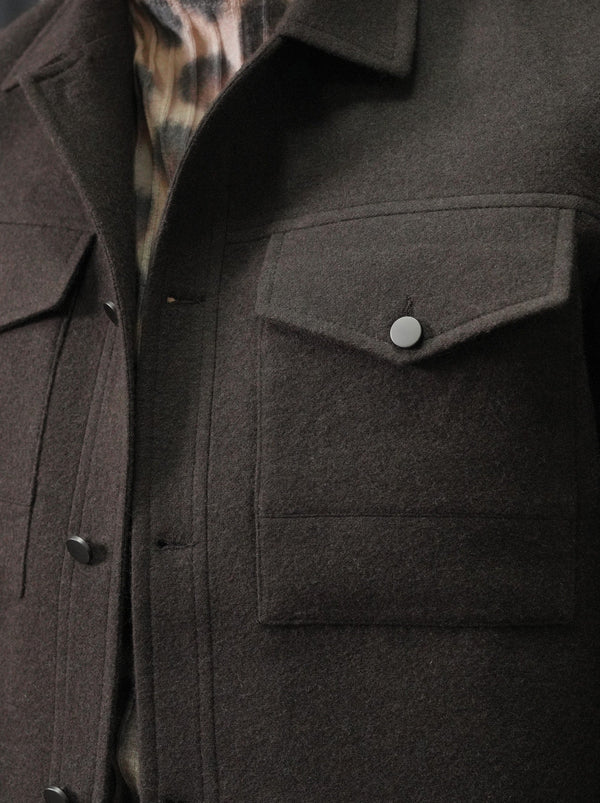 Light Brown Yak Wool Jacket - Mongolian Gallery